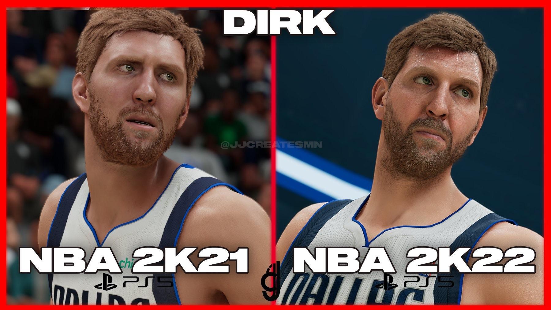 【情報】《NBA 2K22》官方第一波情報& First Look Dirk Candace Luka！與2K21次世代畫面比較！ @NBA ...