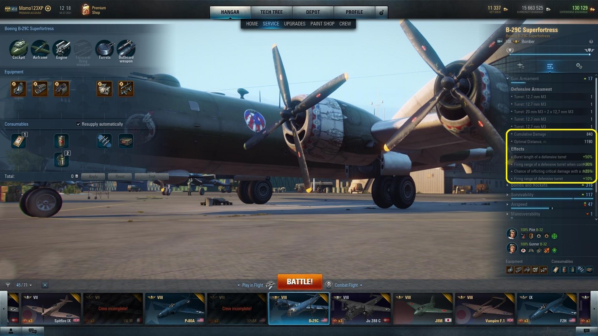 【心得】美軍 B-29C 入手任務與試飛心得 @戰機世界 哈啦板 - 巴哈姆特