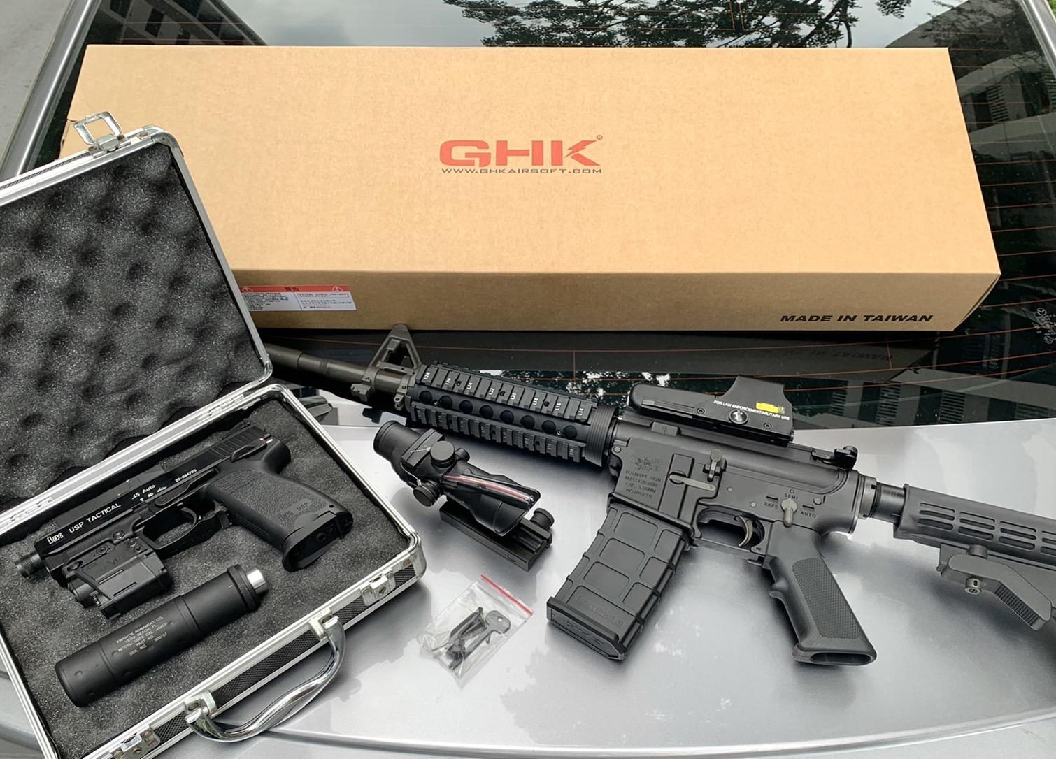【討論】終於到貨了 ~ GHK M4 V2 還有隨身武器 KSC USP 戰術版 @野戰 (生存) 遊戲 哈啦板 - 巴哈姆特