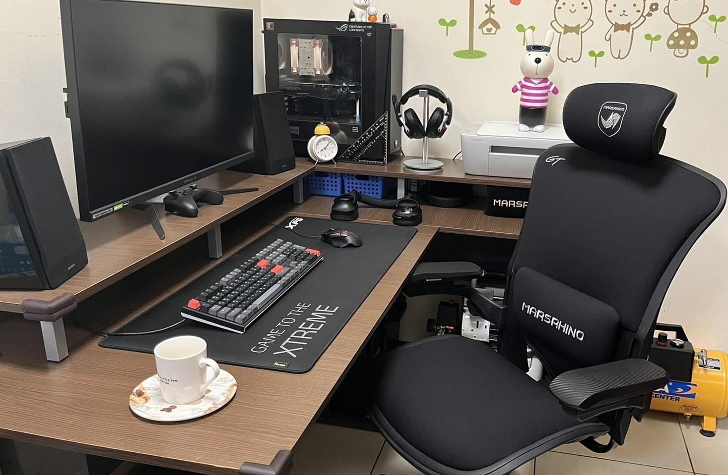 【心得】MarsRhino 火星犀牛 INFINITE GT 人體工學電競椅 無限GT 黑，12/3 2樓新增LANDER 多功能電競凳(哨兵 ...