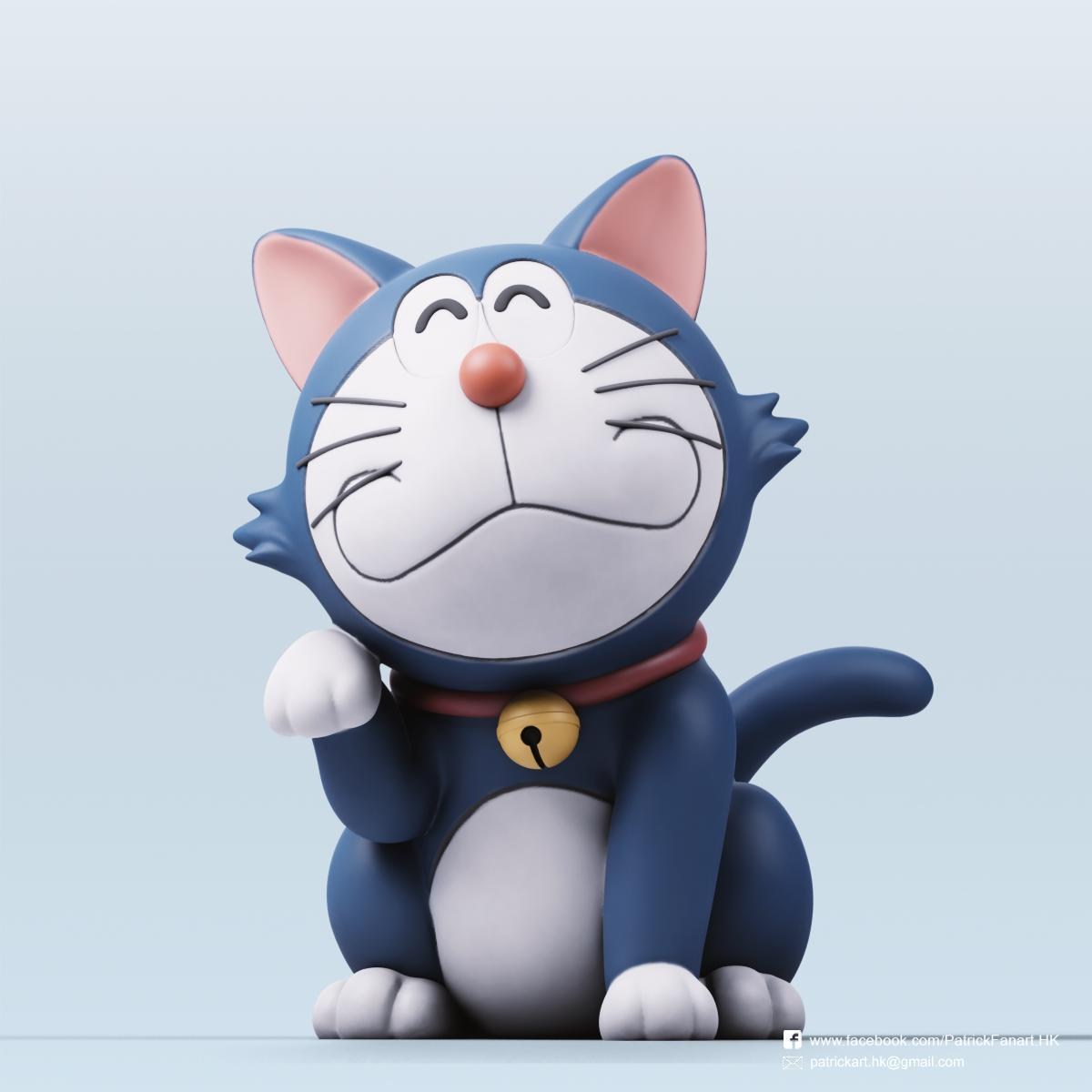 Doraemon Lucky Cat - Download Free 3D model by Patrickart.hk [73672e2 ...