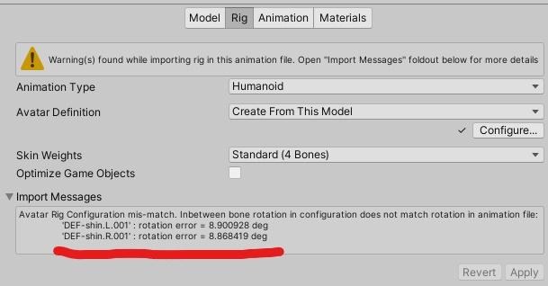 【問題】關於Humanoid 輸入後出現的警告 @Unity3D 遊戲引擎 哈啦板 - 巴哈姆特