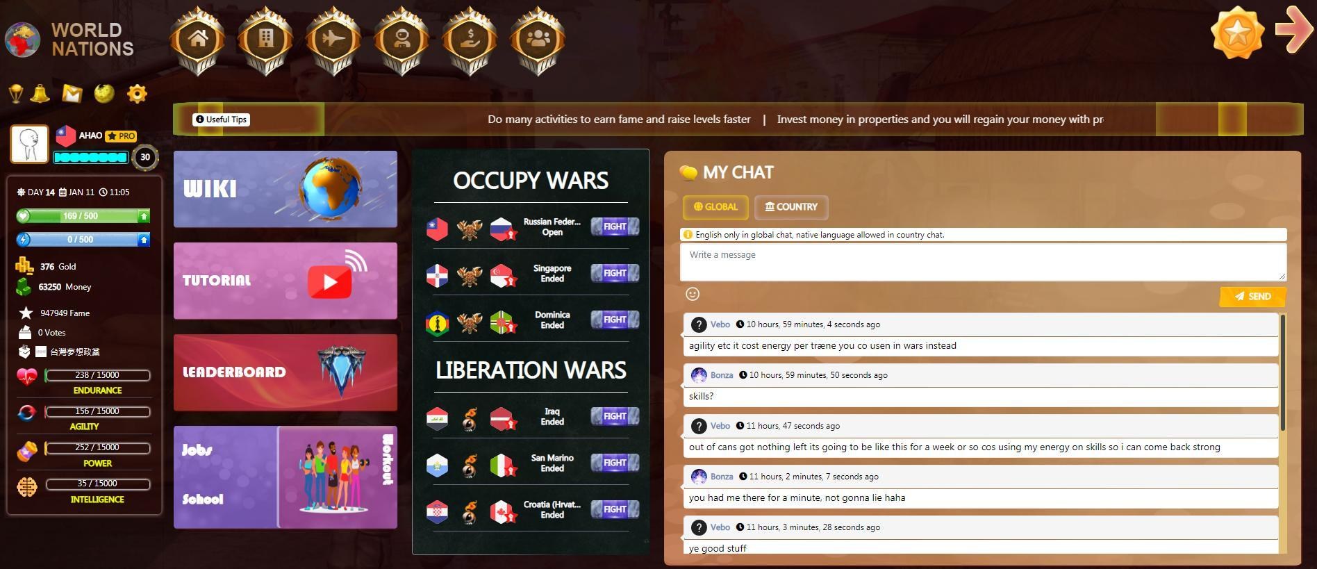 【情報】《World Nations Game》 新模擬世界遊戲 @網頁遊戲綜合討論區 哈啦板 - 巴哈姆特