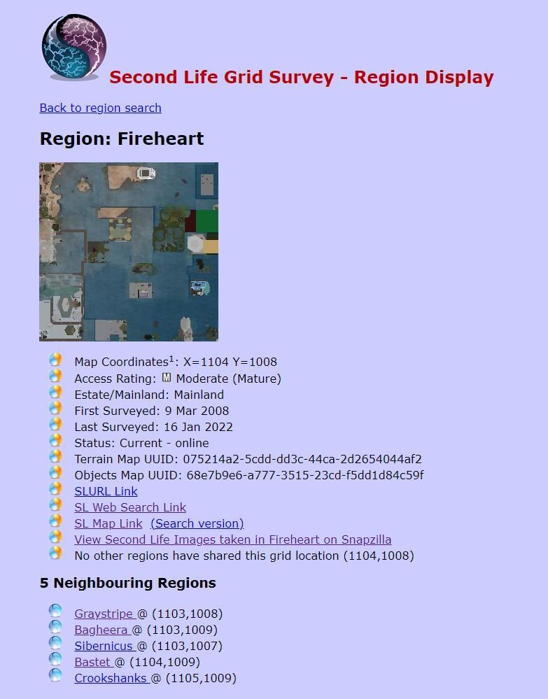 【情報】Second Life Grid Survey，土地區域數據資料庫 @第二人生（Second Life） 哈啦板 - 巴哈姆特