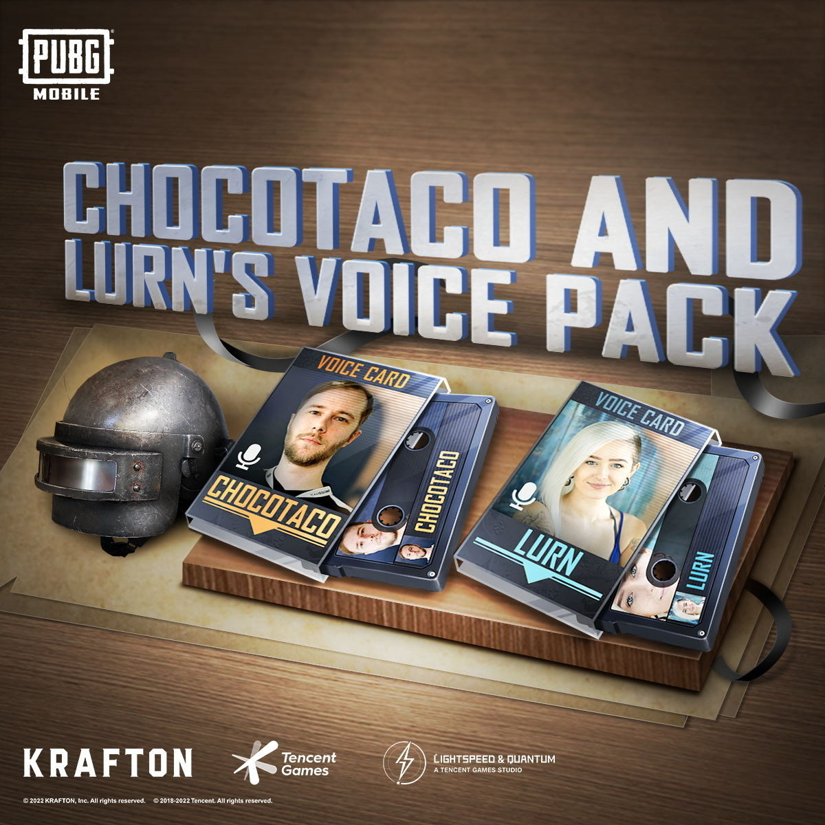 【情報】語音包 Chocotaco and Lurn's Voice @PUBG MOBILE：絕地求生M 哈啦板 - 巴哈姆特