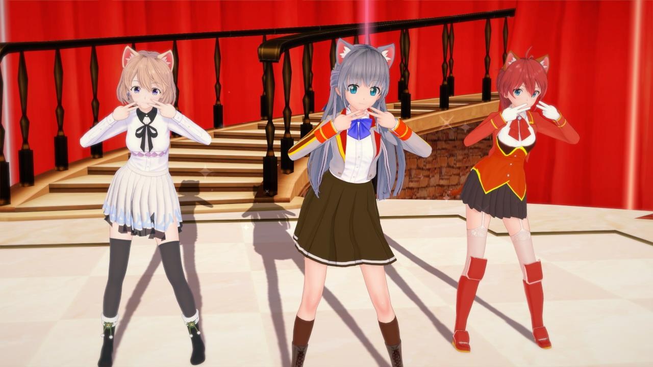 創作 學貓叫 Feat愛麗絲、艾蕾諾雅 And 莫妮卡 白貓 Project 哈啦板 巴哈姆特
