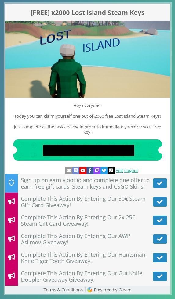 【情報】領取 Lost Island @Steam 綜合討論板 哈啦板 - 巴哈姆特