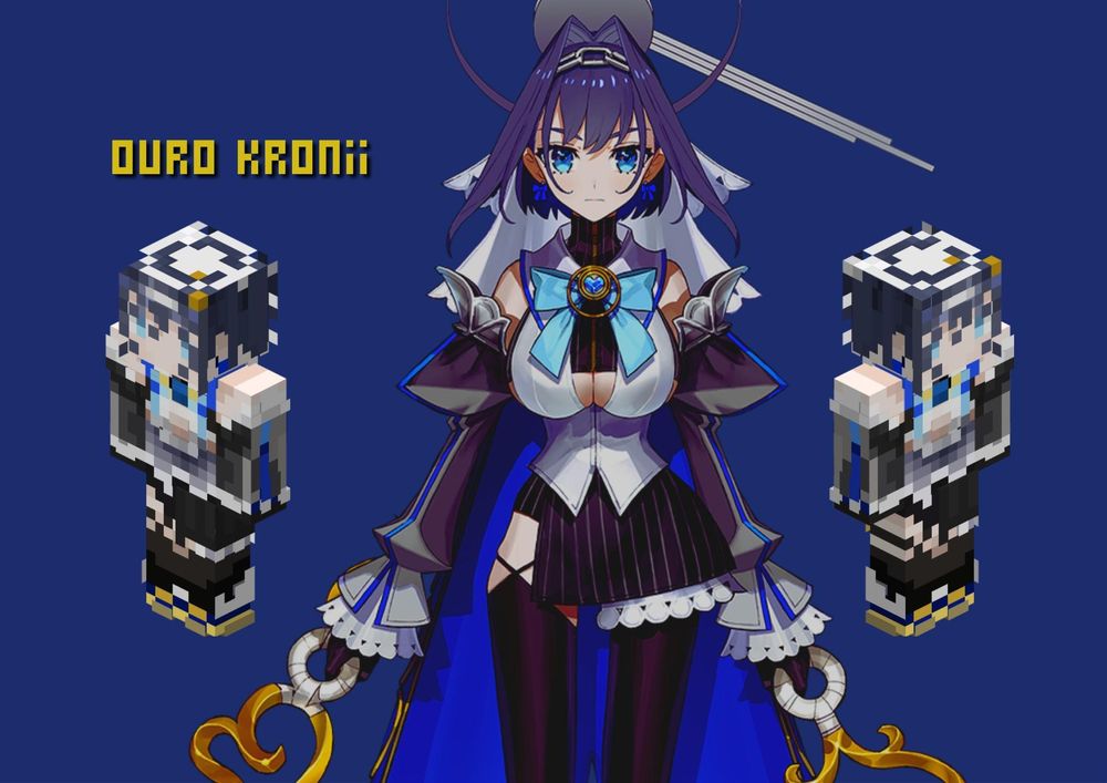 【將將小品】2022/03/21 Ouro Kronii 不定時新增 Vtuber SKIN @Minecraft 我的世界（當個創世神） 哈 ...