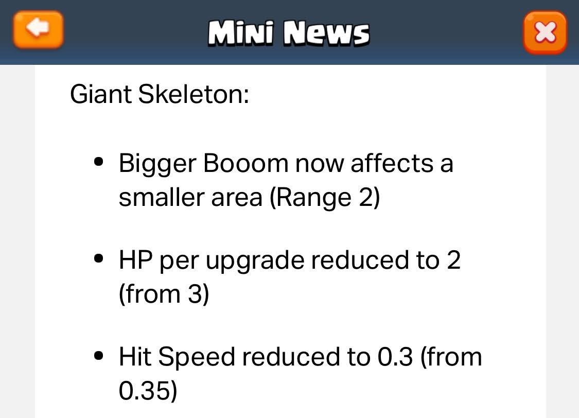 【問題】03/17更新後的骷髏巨人(炸彈) Giant Skeleton (bomb) @Clash Mini 哈啦板 - 巴哈姆特