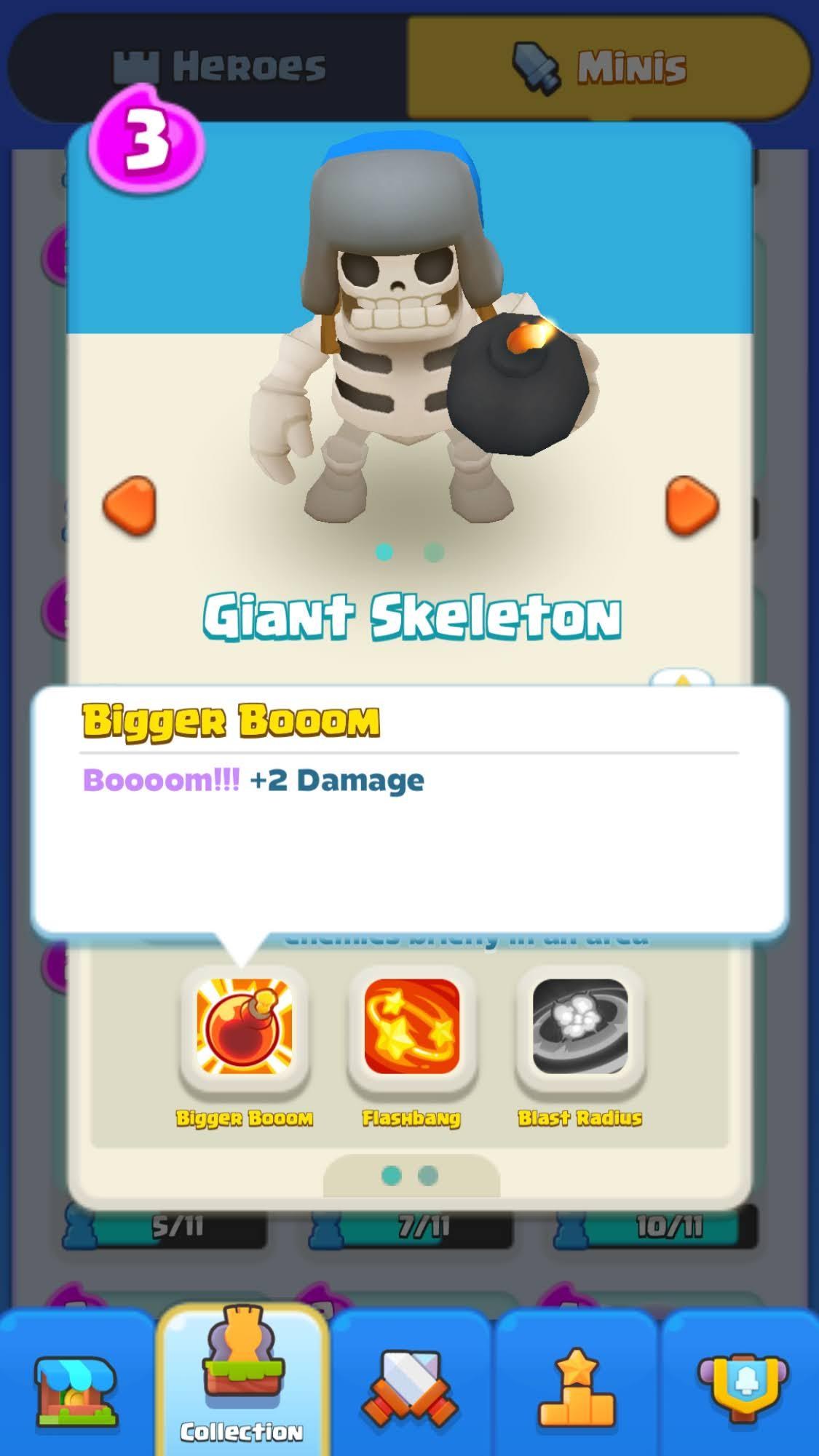 【問題】03/17更新後的骷髏巨人(炸彈) Giant Skeleton (bomb) @Clash Mini 哈啦板 - 巴哈姆特