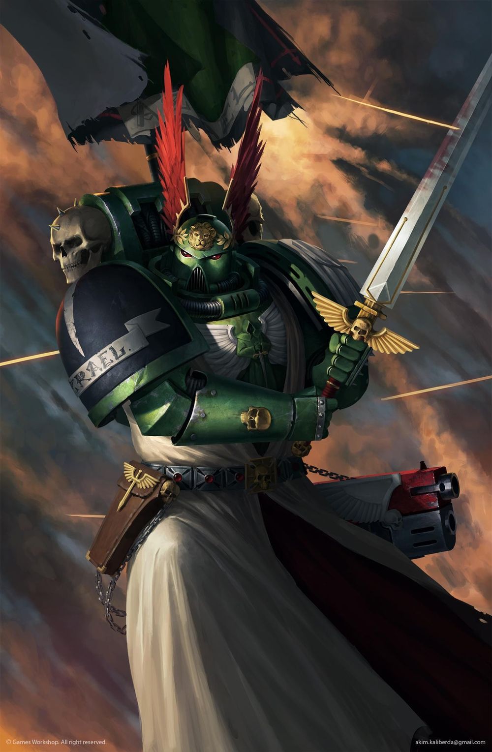 【心得】暗黑天使(Dark Angels)基因原體--萊恩·艾爾莊森(Lion El'Jonson) @戰鎚：40K 系列（Warhammer ...