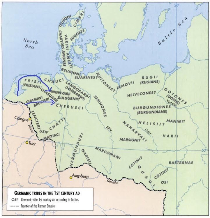條頓堡之後 : 日耳曼尼可斯遠征 (四) 伊狄斯塔維索戰役 (Battle of Idistaviso，16 A.D) - l659660的 ...