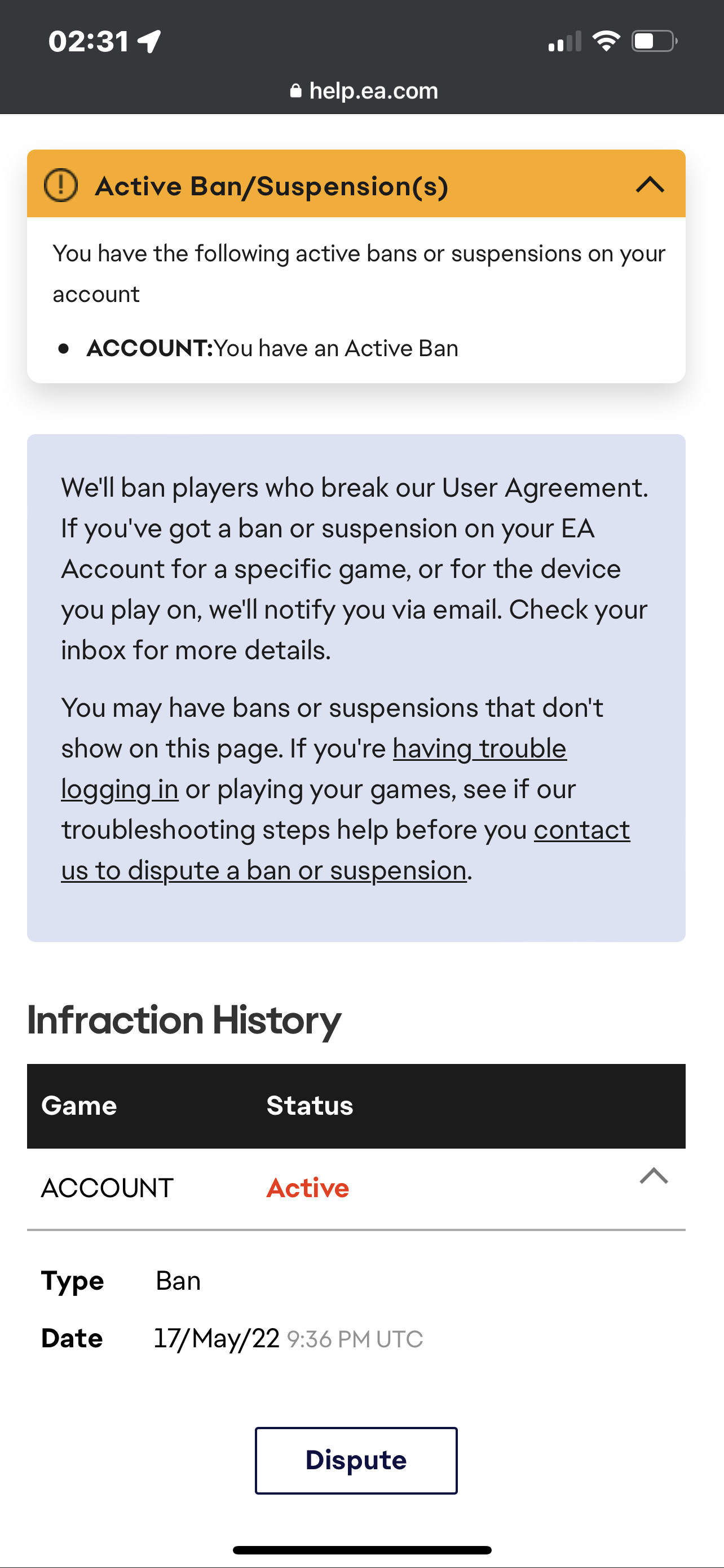 【問題】帳號莫名被BAN @APEX 英雄 哈啦板 - 巴哈姆特