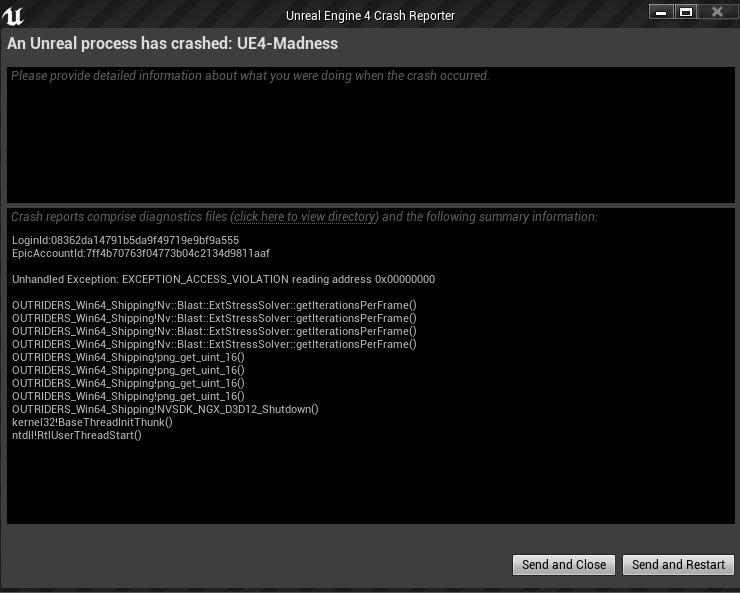 【問題】求助 出現Unreal Engine 4 Crash Reporter錯誤 @Outriders 哈啦板 - 巴哈姆特