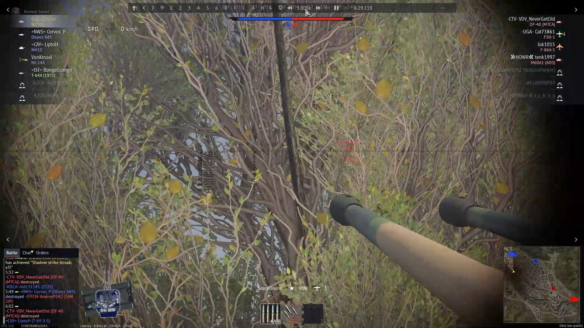 【問題】這遊戲現在到底有多少外掛啊，WZ 305直接加裝亞空間雷達 @戰爭雷霆（War Thunder） 哈啦板 - 巴哈姆特