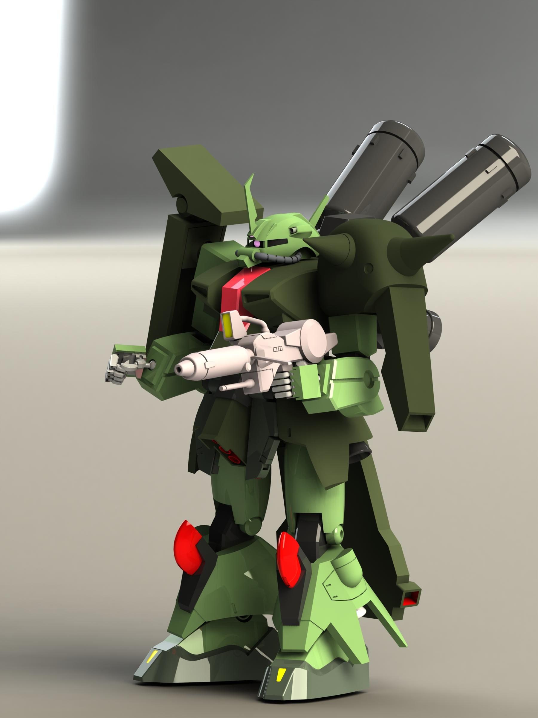 【其他】用SW做的薩克3 @鋼彈 哈啦板 - 巴哈姆特