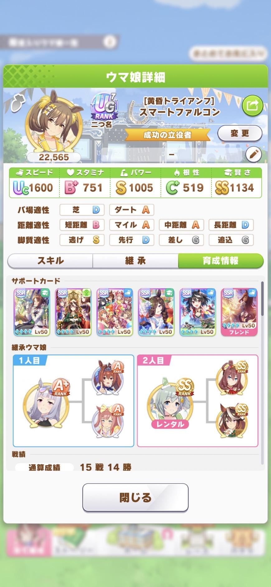 【心得】玉座沒有輸!!沒速子B95速智流 UG7大井杯賽馬養成 @賽馬娘Pretty Derby 哈啦板 - 巴哈姆特