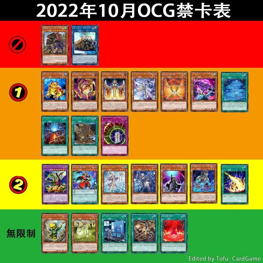 【情報】OCG 2022年10月禁卡表 @遊戲王 系列 哈啦板 - 巴哈姆特