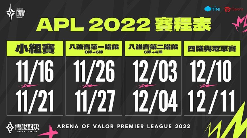 【情報】APL 2022 將於11月於越南舉行線下賽事 (二樓更新資料) @傳說對決 Arena of Valor 哈啦板 - 巴哈姆特