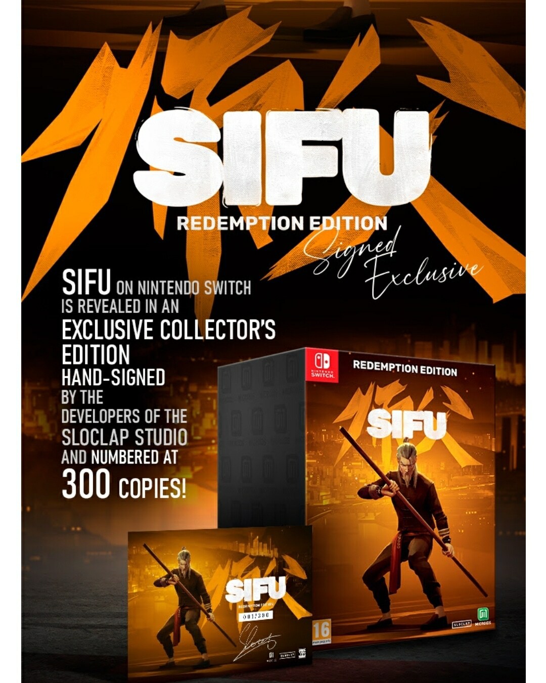 RE:【情報】功夫動作遊戲《師父 Sifu》實體版，將於 2022年11月8日 發售 (限量救贖版 10月7日 截單) @NS / Nintendo Switch 哈啦板 - 巴哈姆特