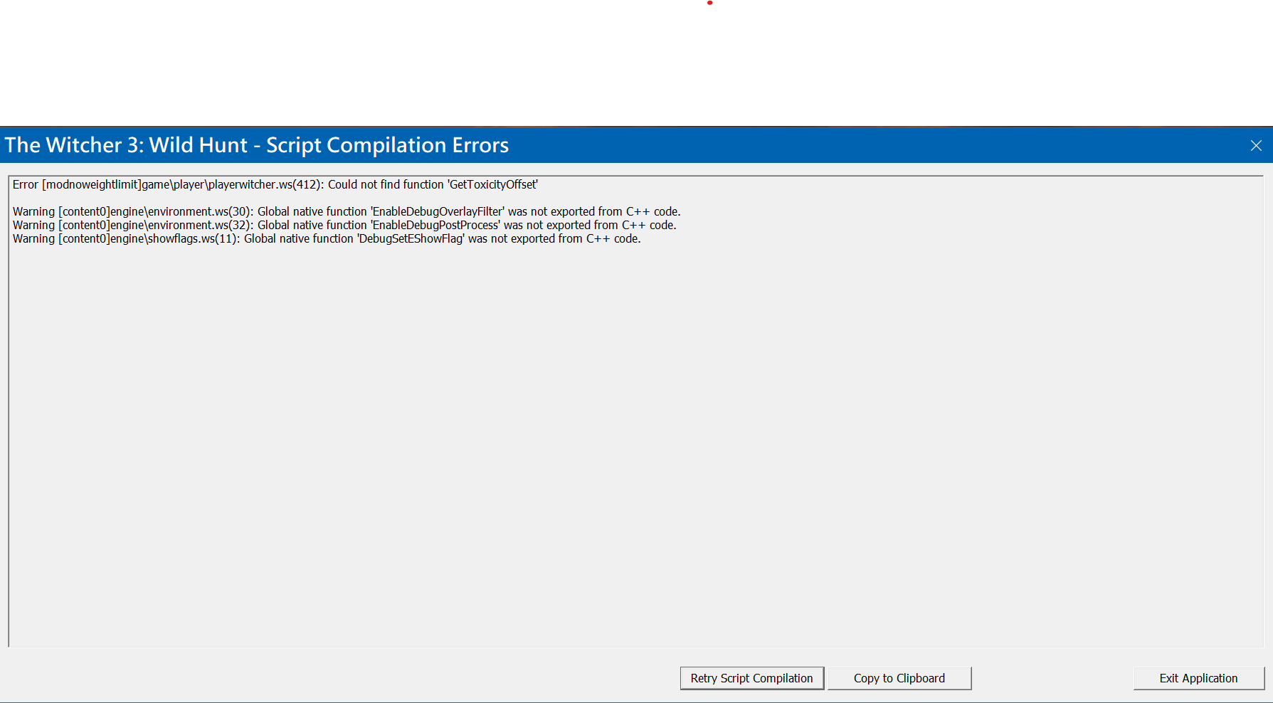 【問題】更新MOD後無法進入遊戲(已解決) @巫師 The Witcher 系列 哈啦板 - 巴哈姆特