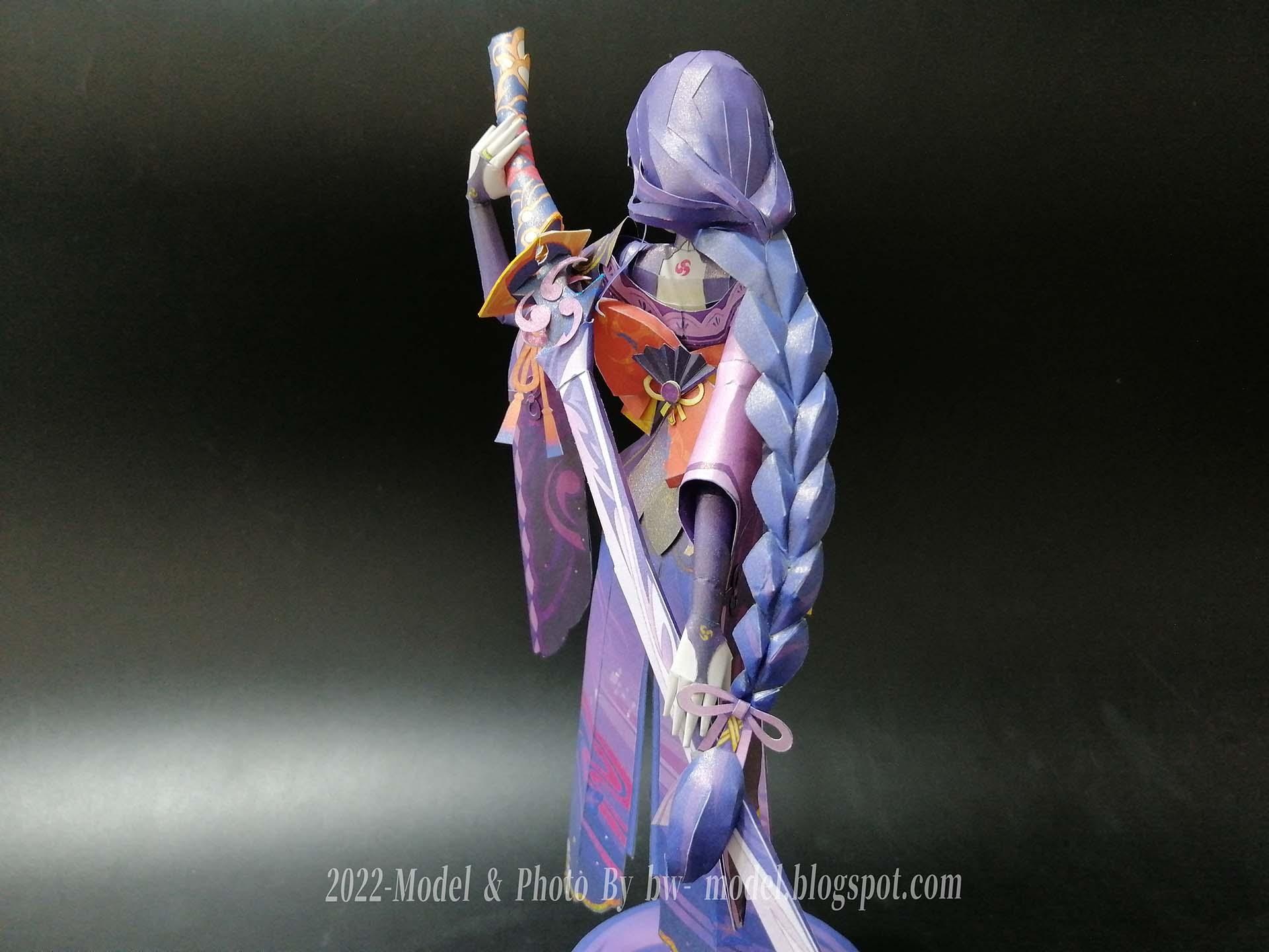 【作品分享】原神 一心淨土 雷電將軍 紙模型 製做 Genshin Impact Raiden Shougun Paper Craft ...