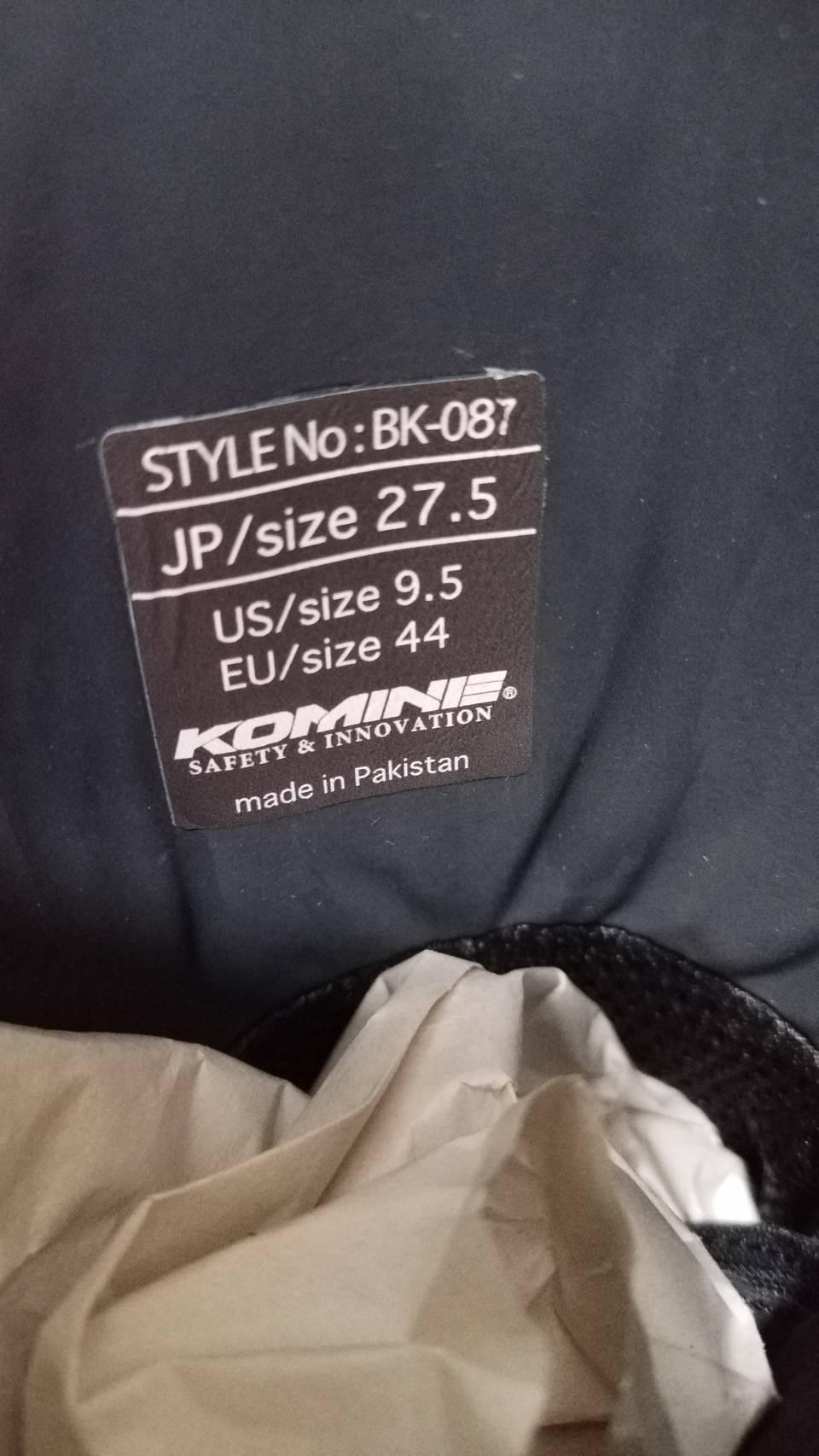 【心得】KOMINE BK-087車靴開箱 @汽機車討論 哈啦板 - 巴哈姆特