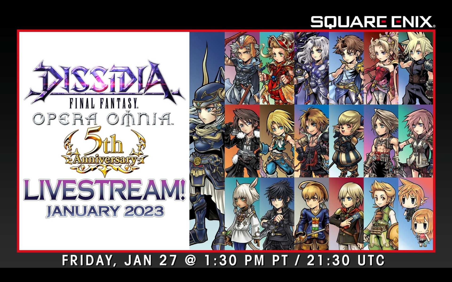 【情報】1/28 DFFOO 國際版 五周年直播 @Dissidia Final Fantasy Opera Omnia 哈啦板 - 巴哈姆特