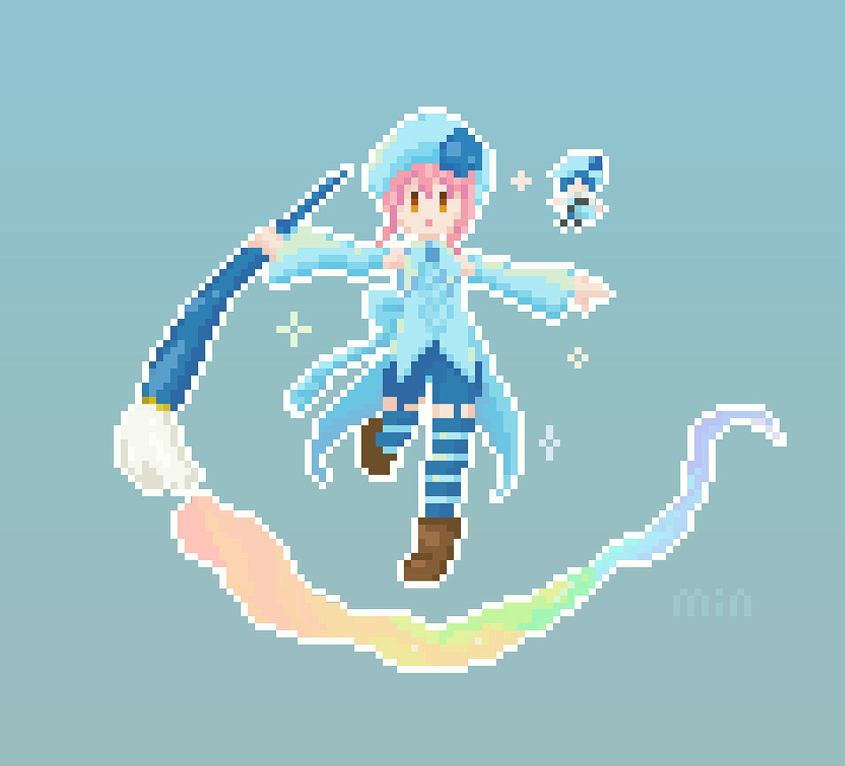 【守護甜心】【像素畫】Hop! Step! Jump! - mary000912的創作 - 巴哈姆特