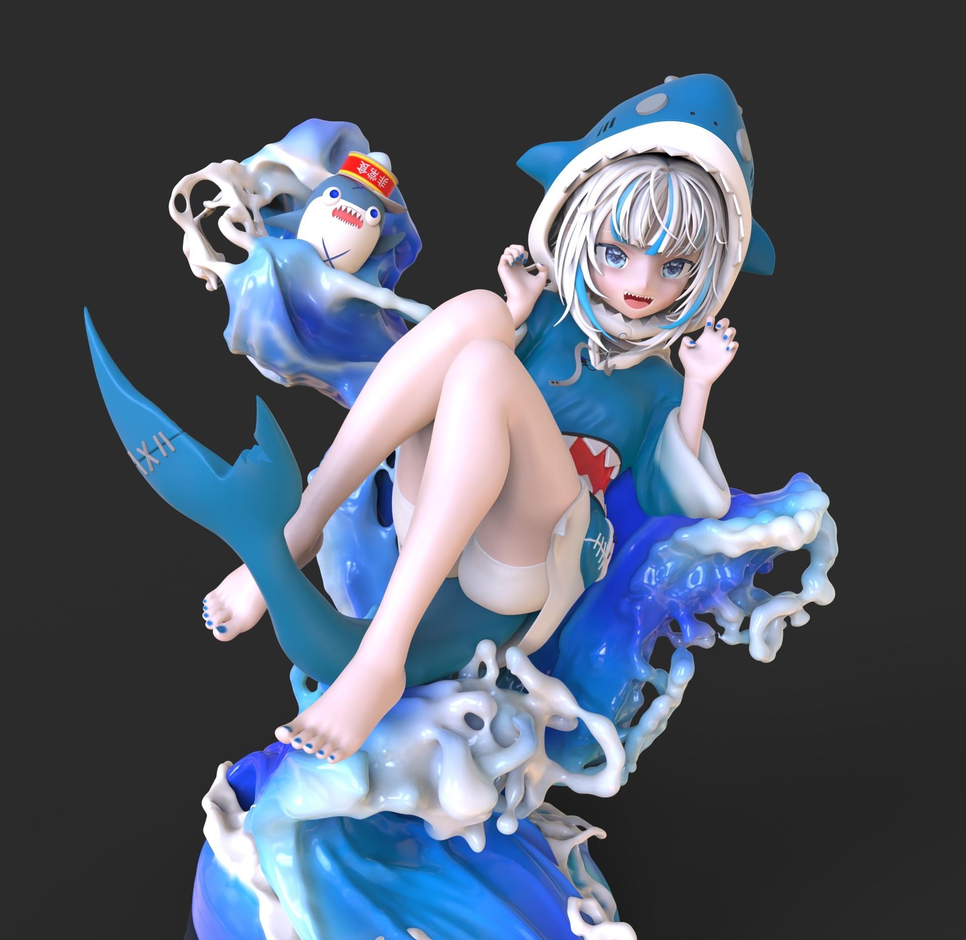 【閒聊】製作了一個可列印的Gura 3D模型! @虛擬 Youtuber（Vtuber） 哈啦板 - 巴哈姆特