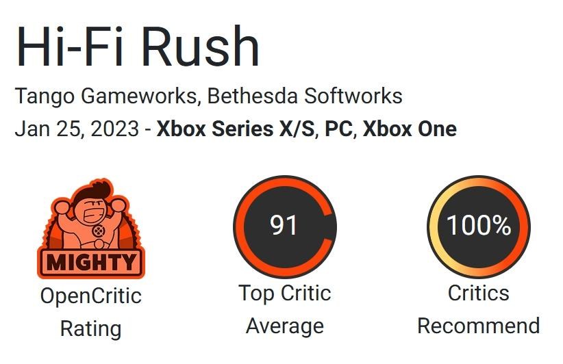 【情報】《HiFi RUSH》首批媒體評分出爐(更新IGN GameSpot評分) @Xbox / Xbox Series X 哈啦板 - 巴哈姆特