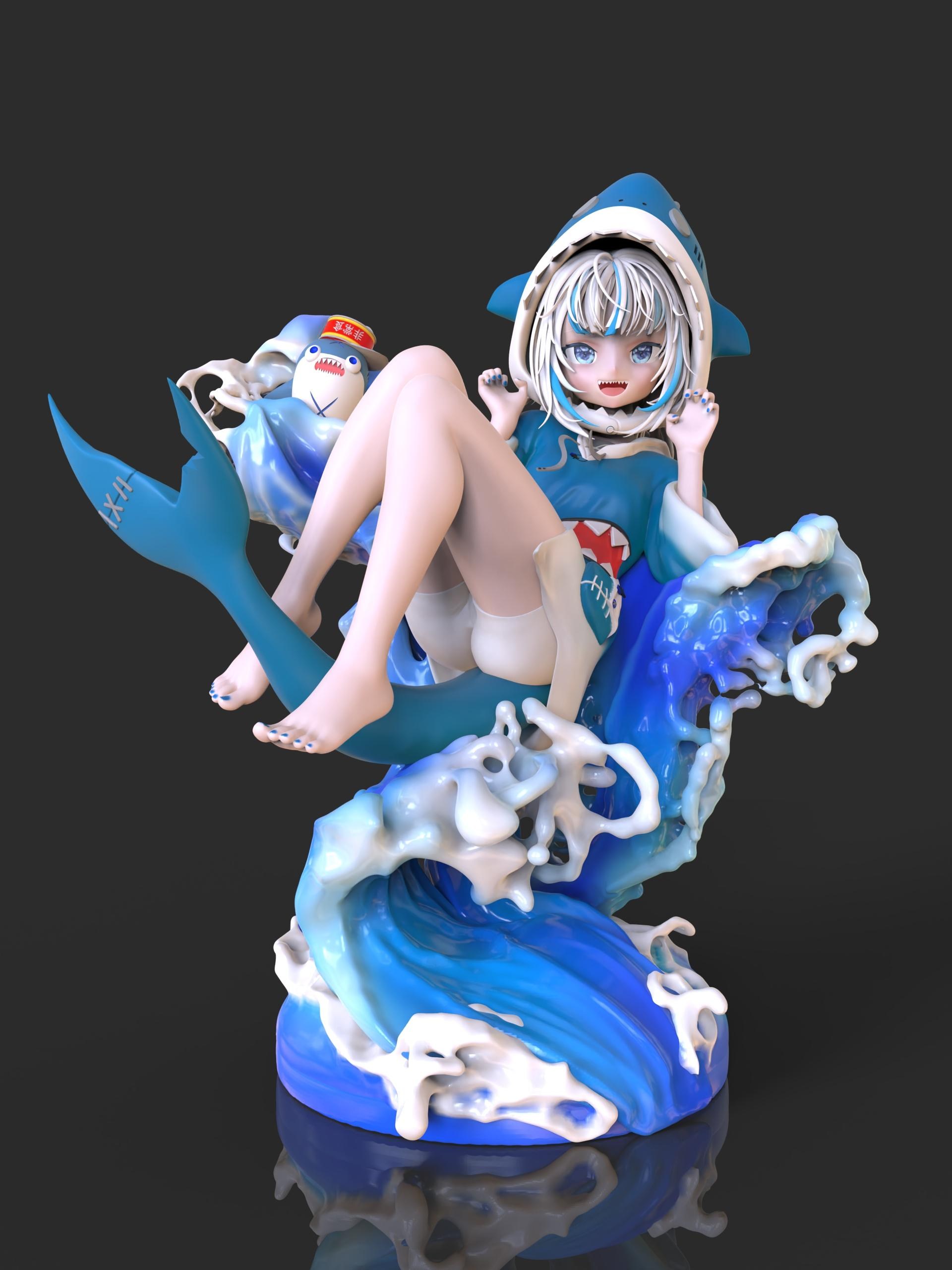 【閒聊】製作了一個可列印的Gura 3D模型! @虛擬 Youtuber（Vtuber） 哈啦板 - 巴哈姆特