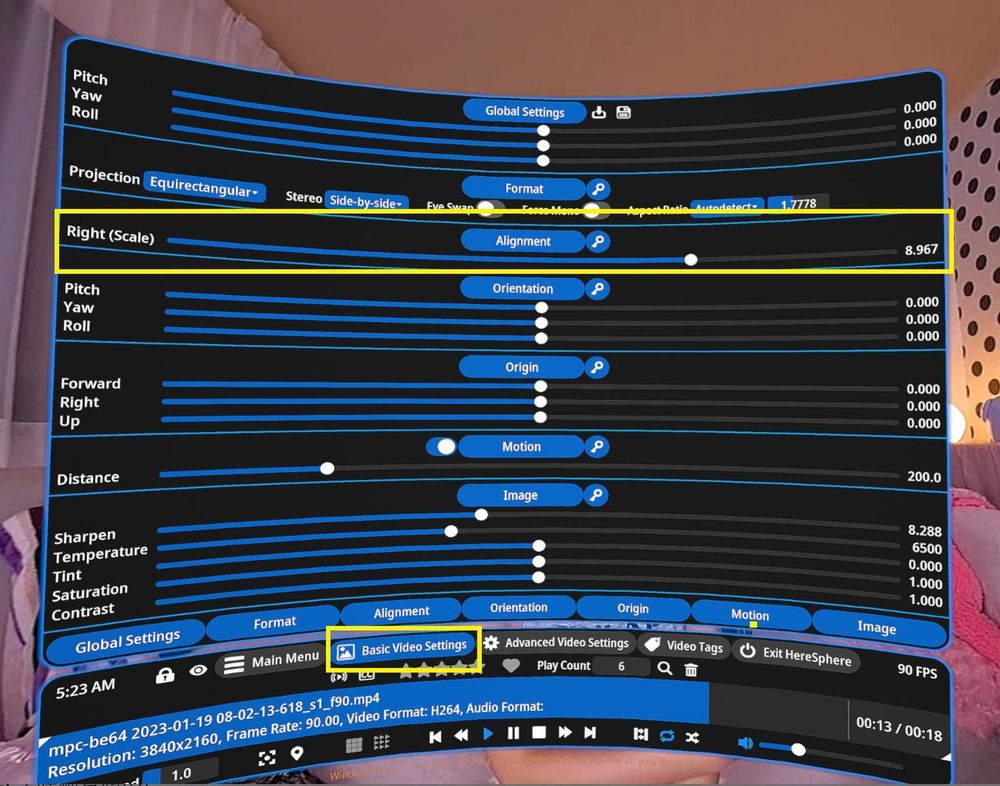 【心得】VR影片播放器 HereSphere的調整世界比例功能 @VR 虛擬實境綜合討論 哈啦板 - 巴哈姆特