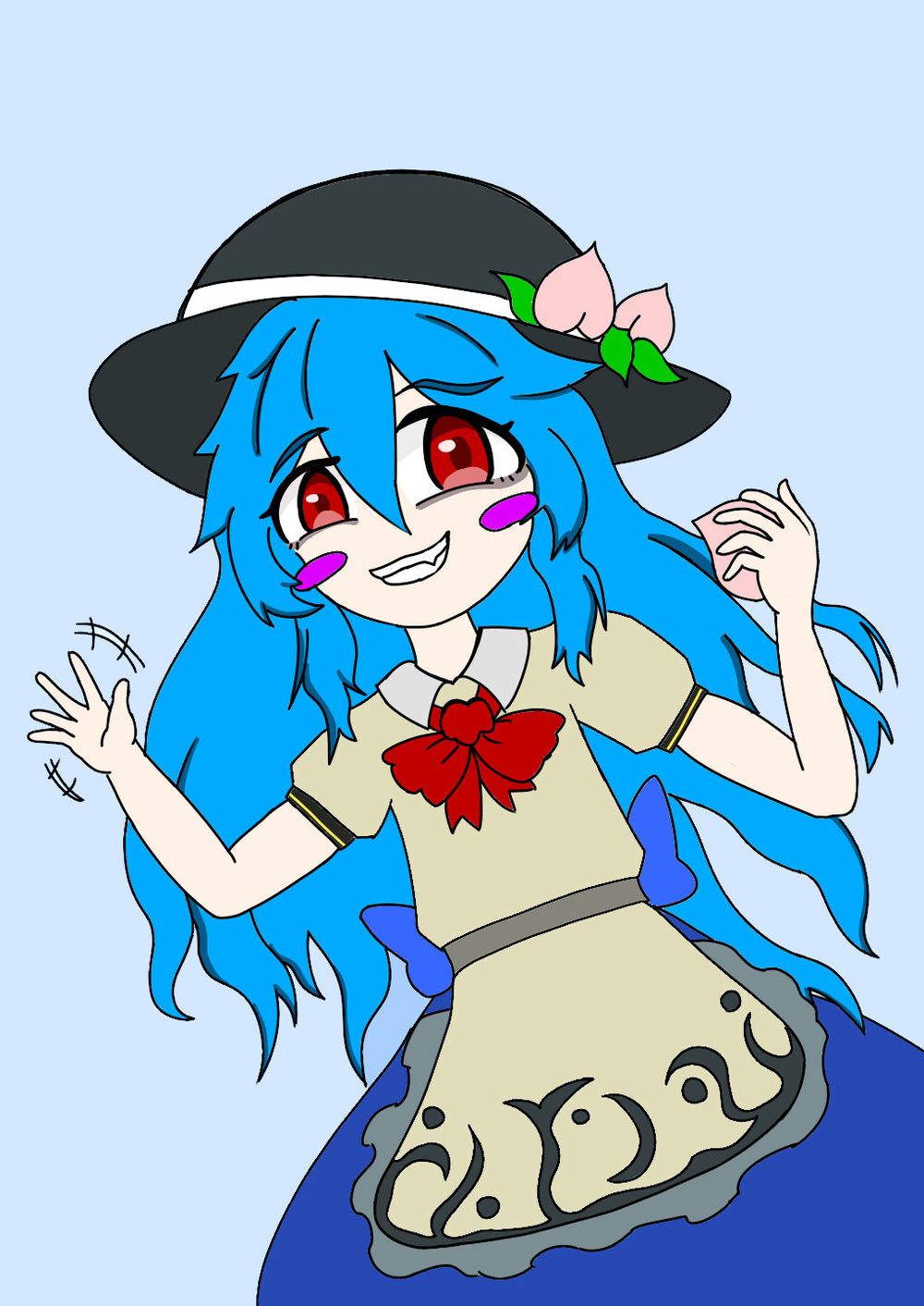 每日畫畫1/6-比那名居天子 - ian20020212的創作 - 巴哈姆特