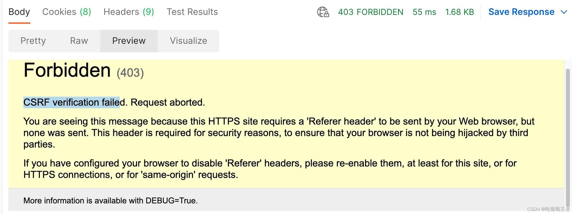 【問題】關於403 forbidden CSRF驗證失敗 這是中毒或者被駭嗎 @電腦應用綜合討論 哈啦板 - 巴哈姆特