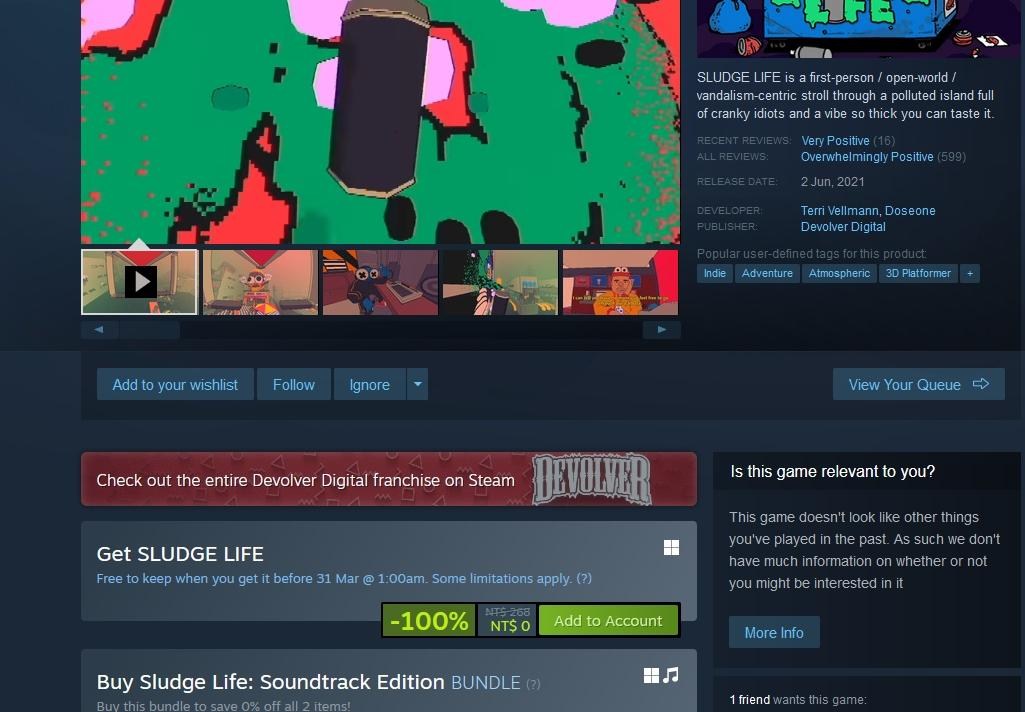 【情報】《SLUDGE LIFE》免費領取 @Steam 綜合討論板 哈啦板 - 巴哈姆特