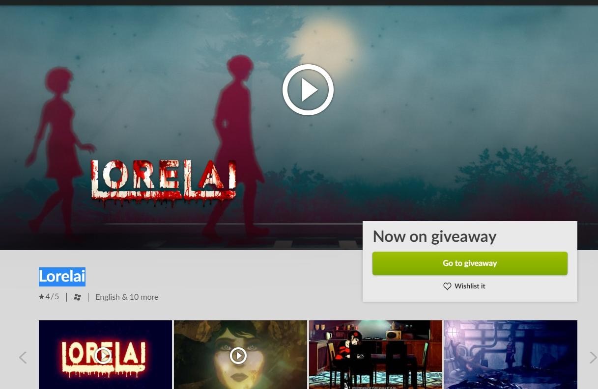 【情報】GOG平台 限時免費領取《Lorelai》 @Steam 綜合討論板 哈啦板 - 巴哈姆特