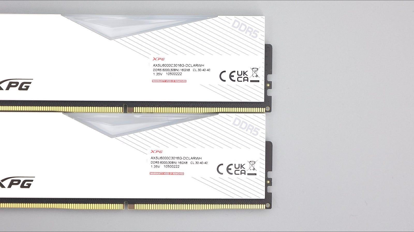 【心得】白雪皚皚 CL30 低延遲 ADATA XPG LANCER RGB DDR5 6000 16GB x2 @電腦應用綜合討論 哈啦板 ...