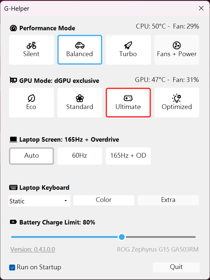 【心得】G-Helper，更輕巧好用的Armoury Crate，ASUS華碩電競筆電適用(20230509更新V0.58說明) @電腦應用 ...