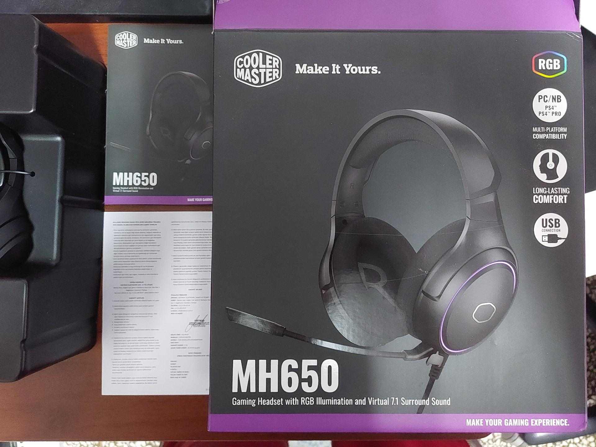 【出售】Cooler Master 酷碼 MH650 虛擬7.1聲道 USB RGB 電競耳機 @ACG二手交易板 哈啦板 - 巴哈姆特