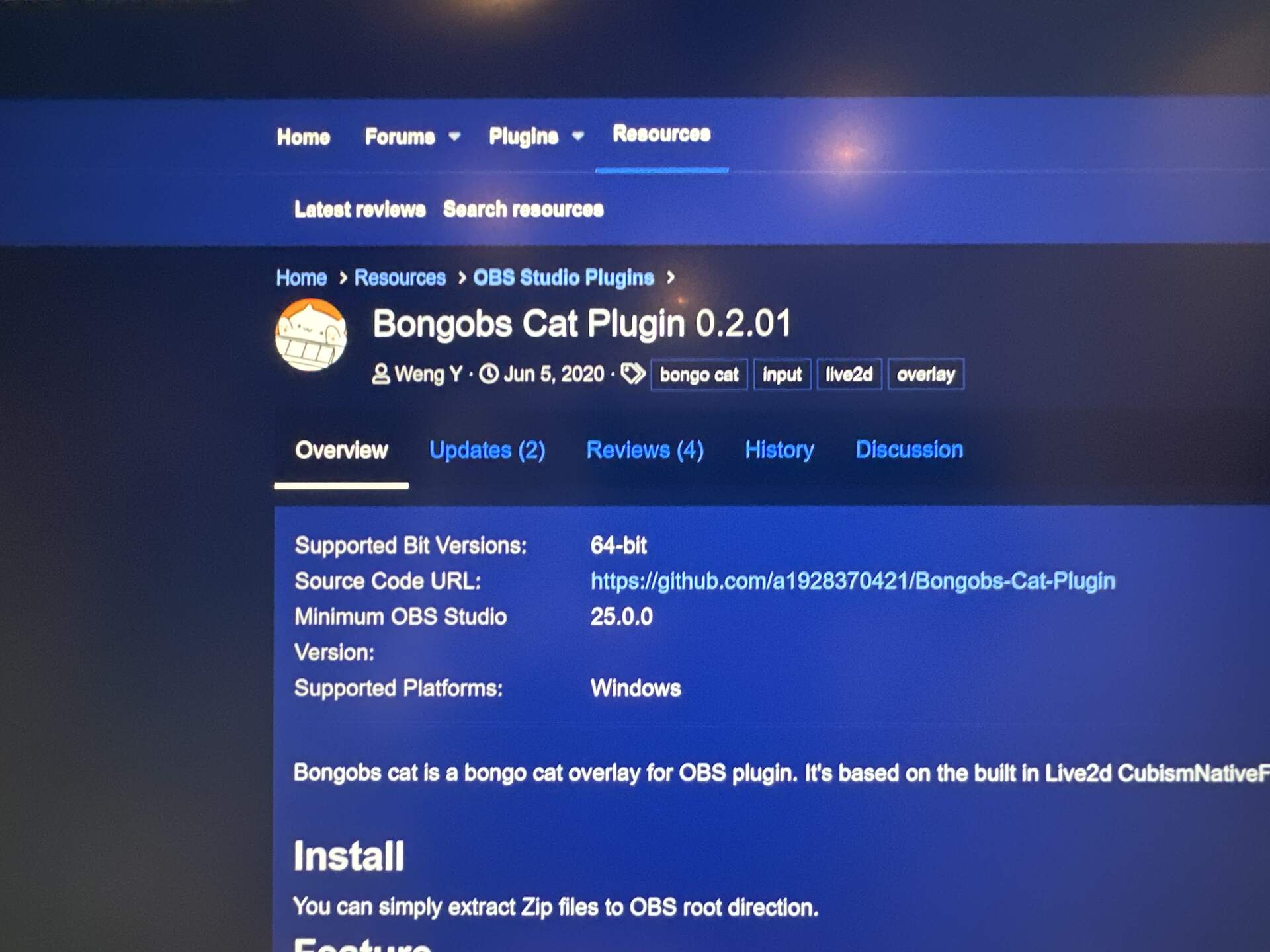 【問題】為什麼不能使用Bongobs cat plugin @電腦應用綜合討論 哈啦板 - 巴哈姆特