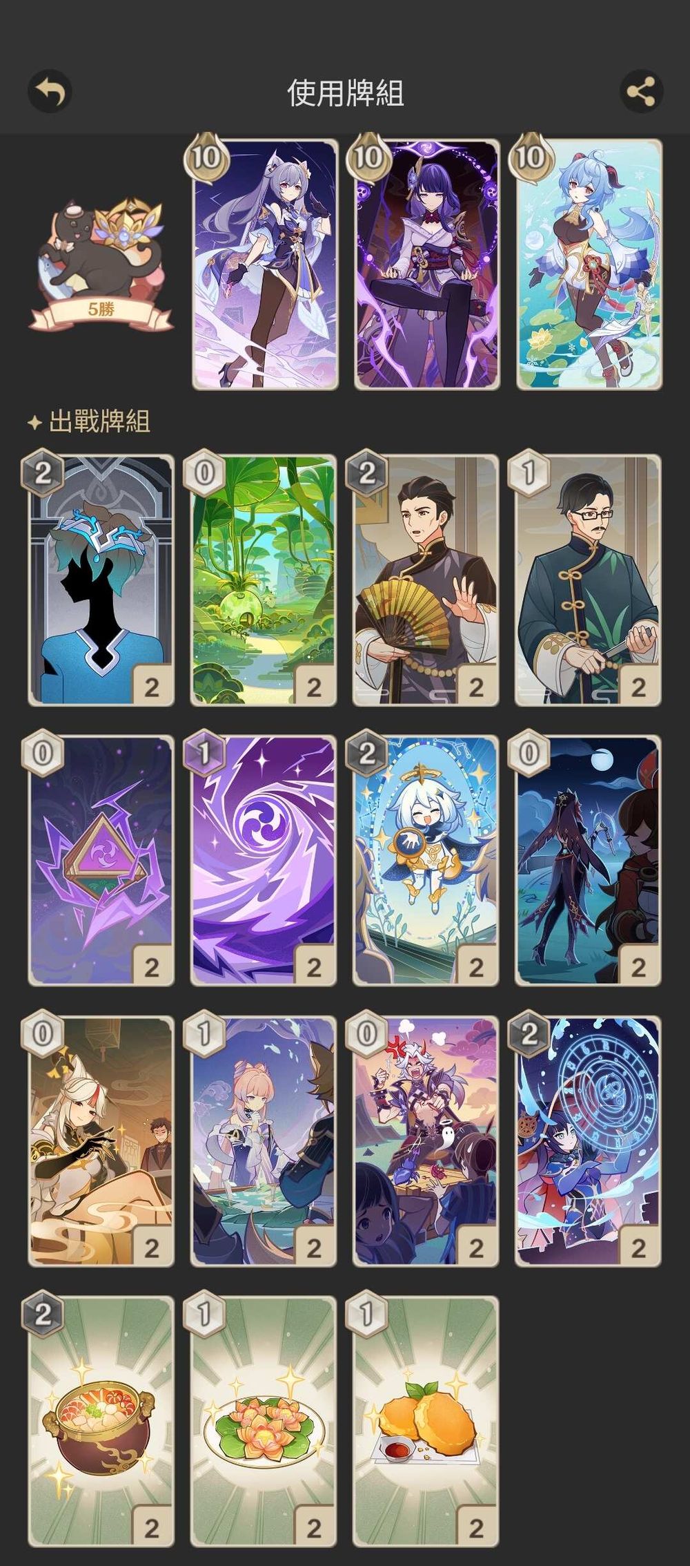 【攻略】兩套3.7 三回合公式化 T0 PVE牌組 (鳴神甘+刻雷甘) 更新!流浪者雷神起手和鑄靜研煉全通卡組 @原神 哈啦板 - 巴哈姆特