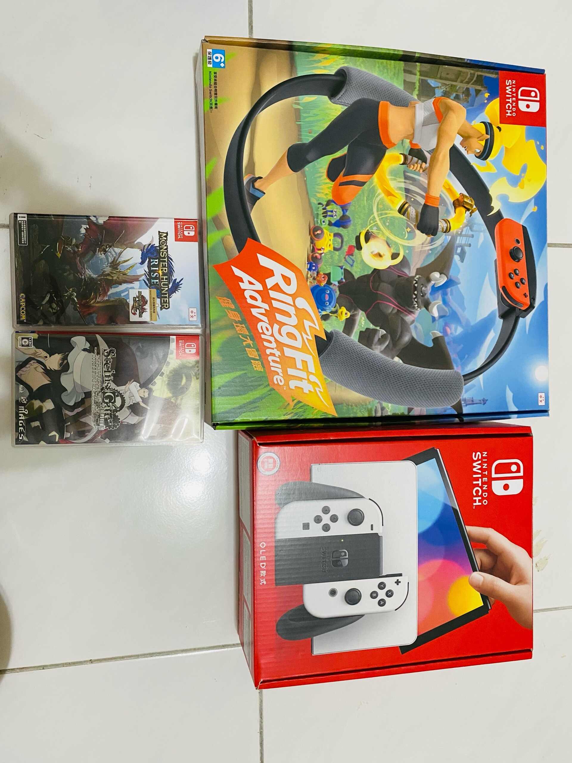 【閒聊】Switch Oled大全套+健身環+2張遊戲片 @ACG二手交易板 哈啦板 - 巴哈姆特