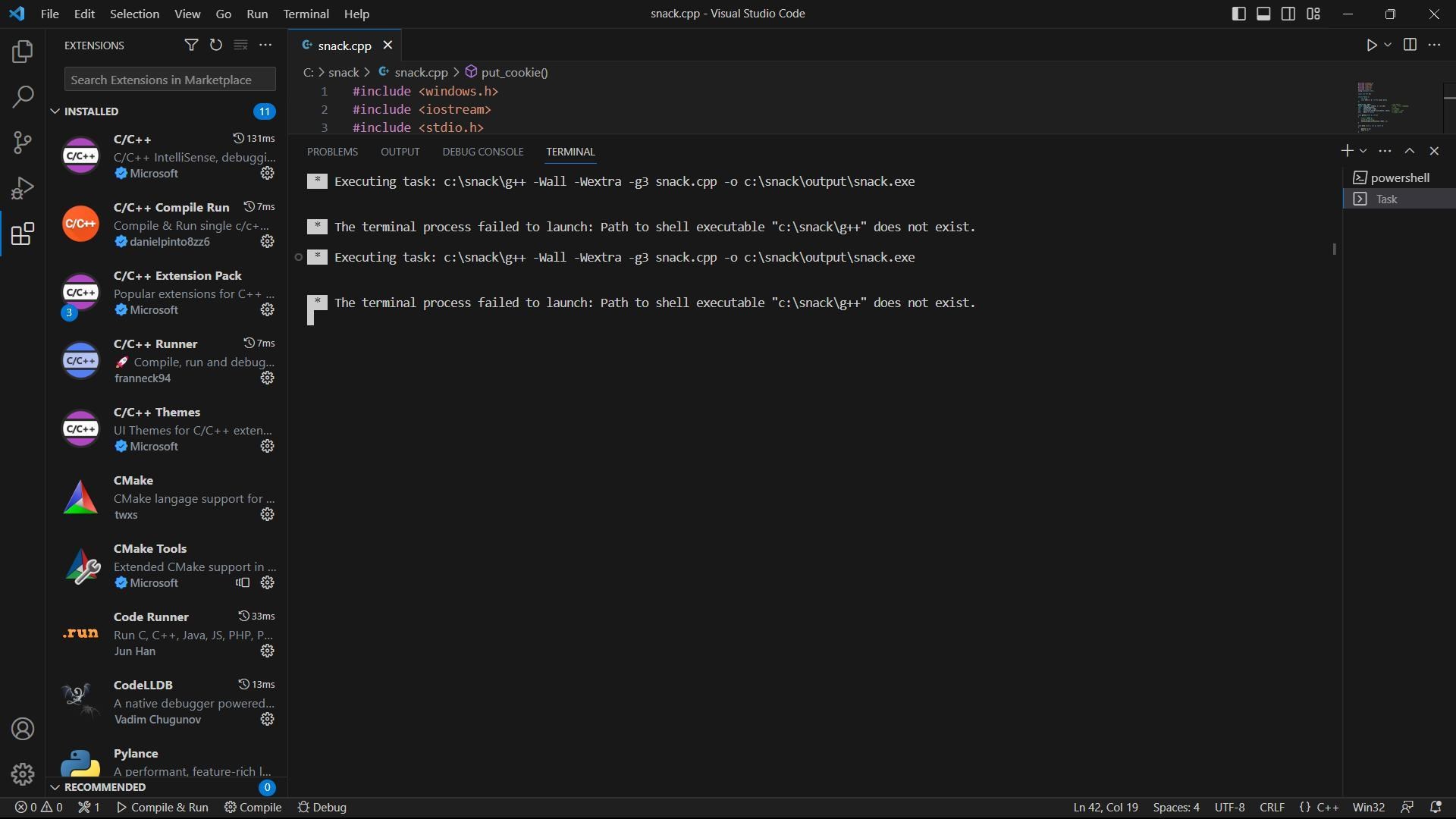 【問題】vscode執行c問題 電腦應用綜合討論 哈啦板 巴哈姆特 