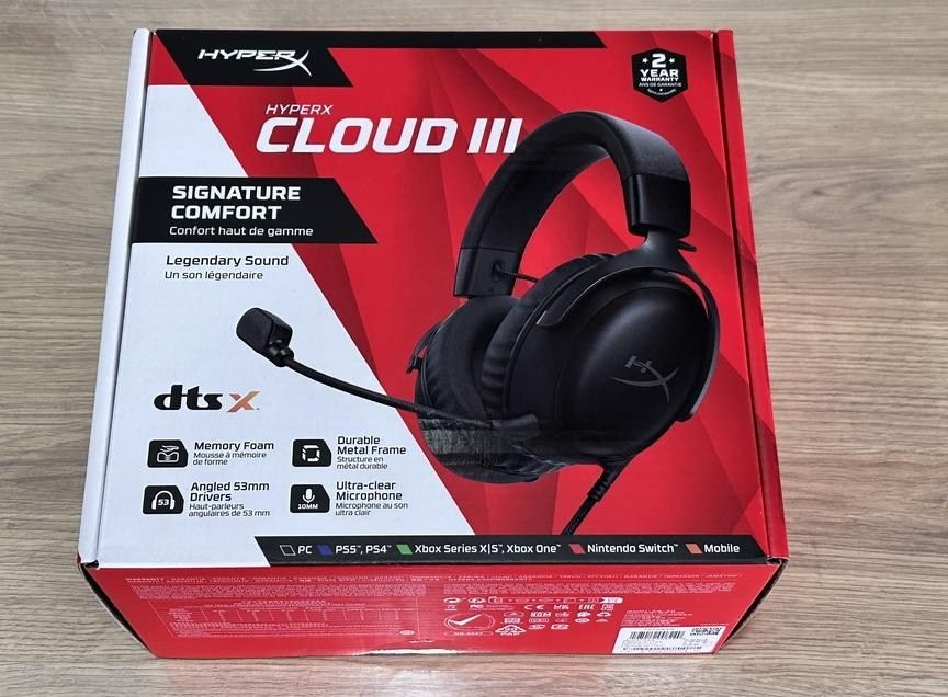 【心得】經典重生 HyperX Cloud III 電競耳機(727A8AA)開箱 @電腦應用綜合討論 哈啦板 - 巴哈姆特