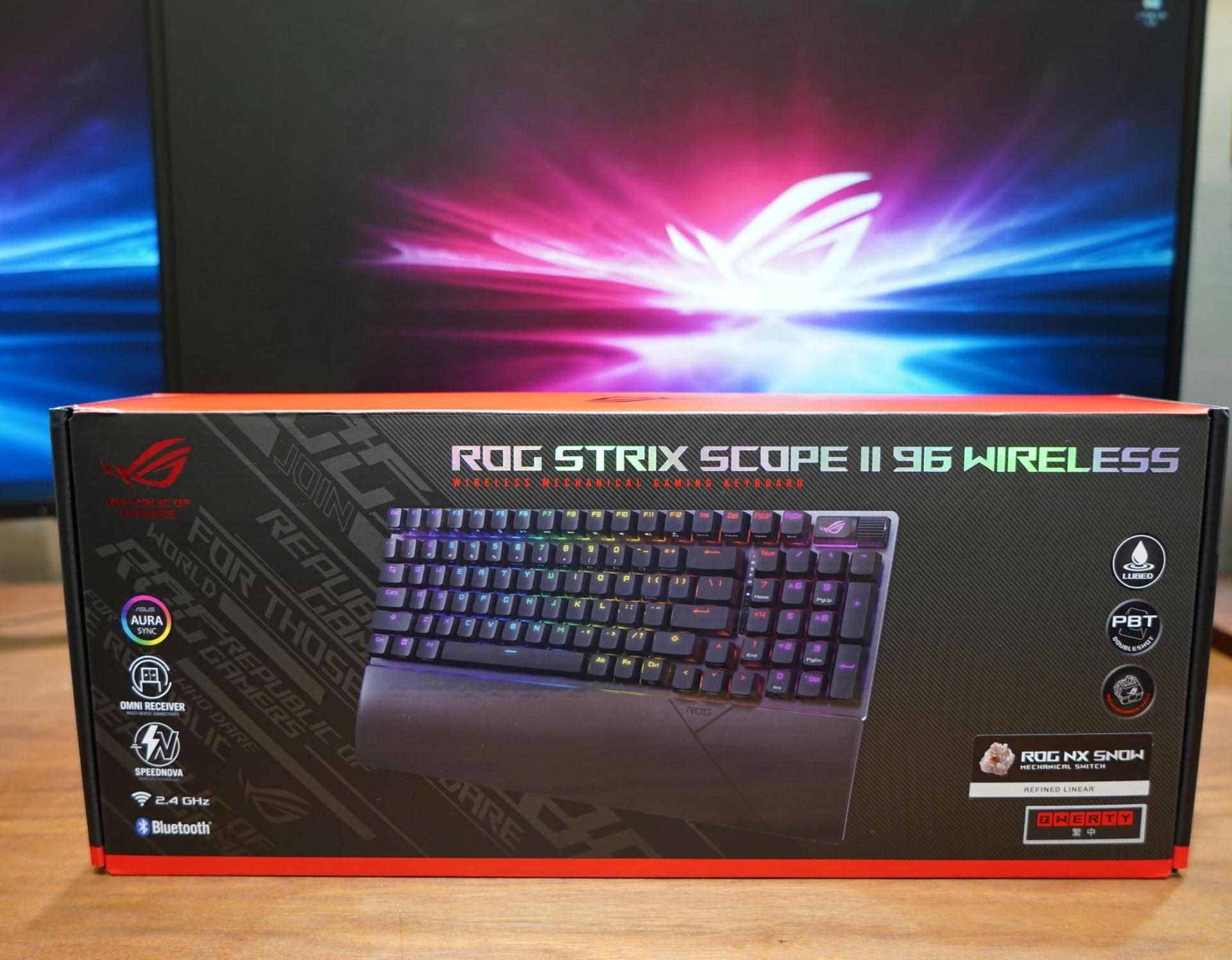 【心得】ROG 96% 新鍵盤ROG Strix Scope II 96 Wireless+ROG Hone Ace XXL滑鼠墊開箱初體驗 ...