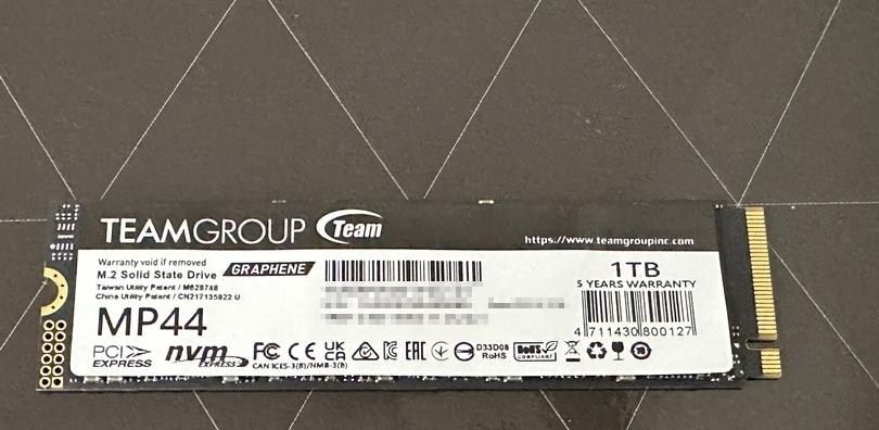 【心得】讀 7400 MB/s新生力軍 TEAMGROUP MP44 Gen4 SSD 簡單開箱 @電腦應用綜合討論 哈啦板 - 巴哈姆特