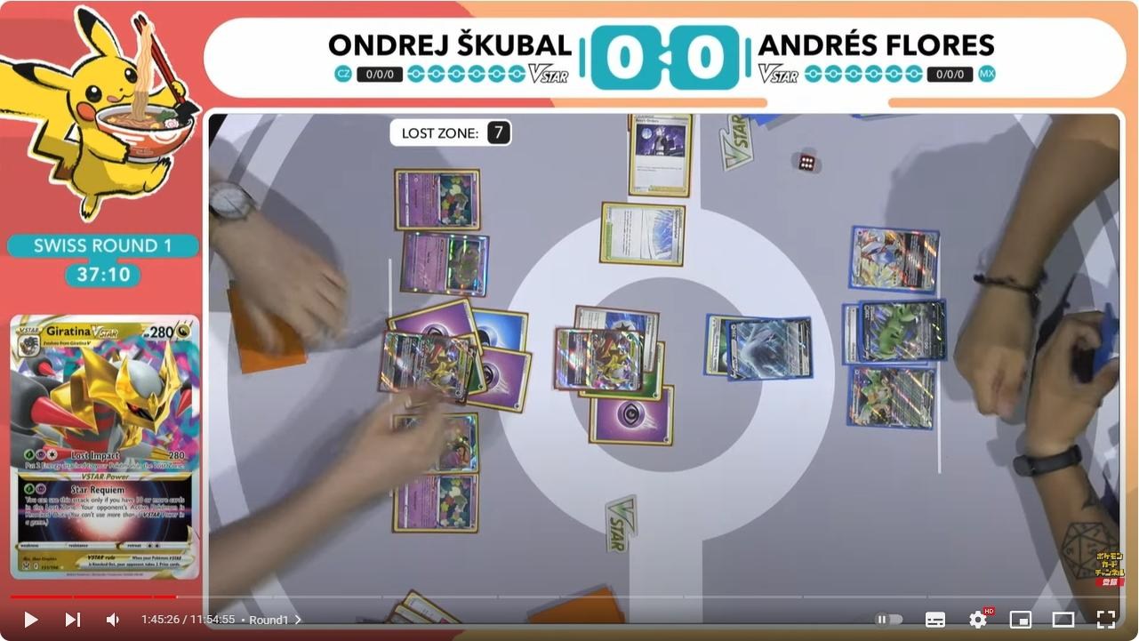 [PTCG] WCS 2023 第一輪 第一場 放逐騎拉帝納 VS 一擊洛奇亞 BO1 - darkex35inde的創作 - 巴哈姆特