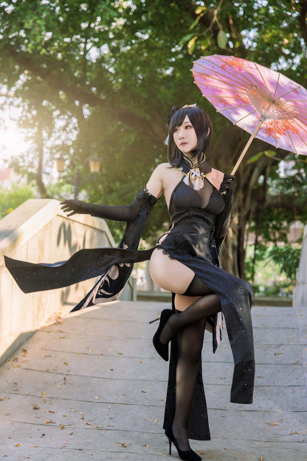 【Cos】碧藍航線 / 鎮海 旗袍Ver. - aij09的創作 - 巴哈姆特