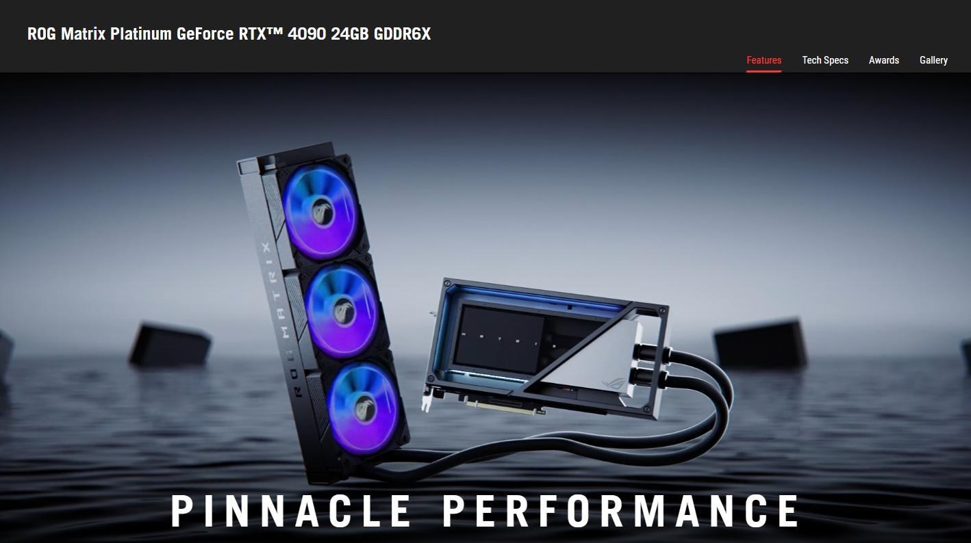 【情報】ROG Matrix GeForce RTX 4090 顯卡 - 巔峰性能 @電腦應用綜合討論 哈啦板 - 巴哈姆特